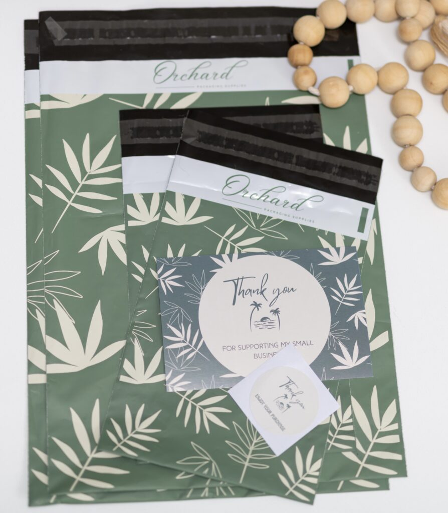 Poly Mailer – Leaf Design – orchardpackagingsupplies.com.au